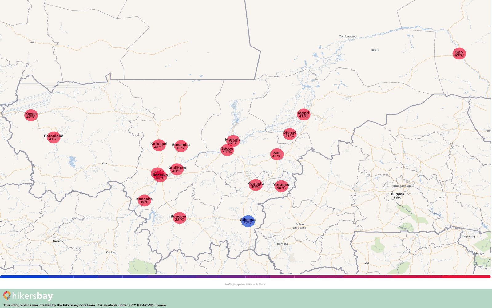 Weather in April in Mali 2025